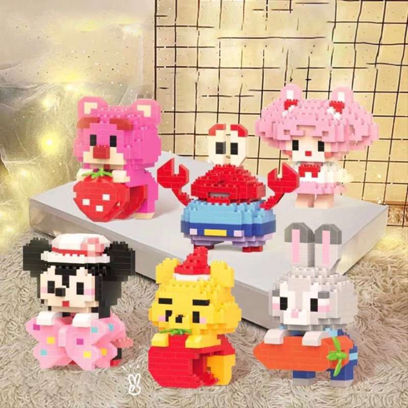 Promo Mainan Anak Edukatif 3d Puzzle Lego Block Susun Mini Karakter ...