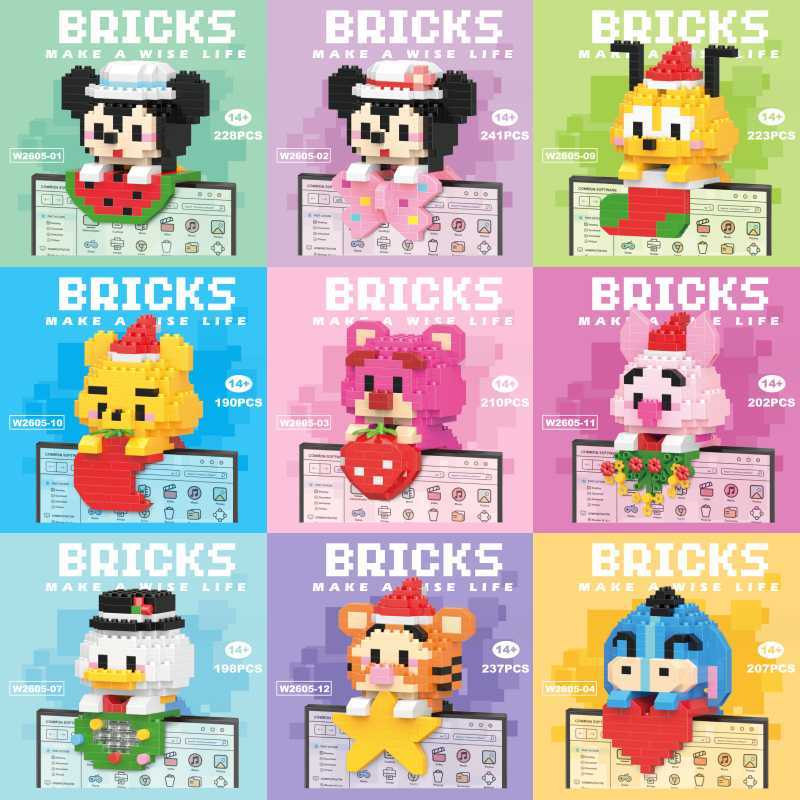 Promo Mainan Anak Edukatif 3d Puzzle Lego Block Susun Mini Karakter ...