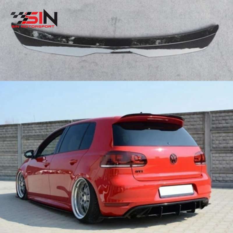 Promo Spoiler Vw Golf Mk6 Tsi Gti R / Wing Vw Golf Carbon Maxton Style ...