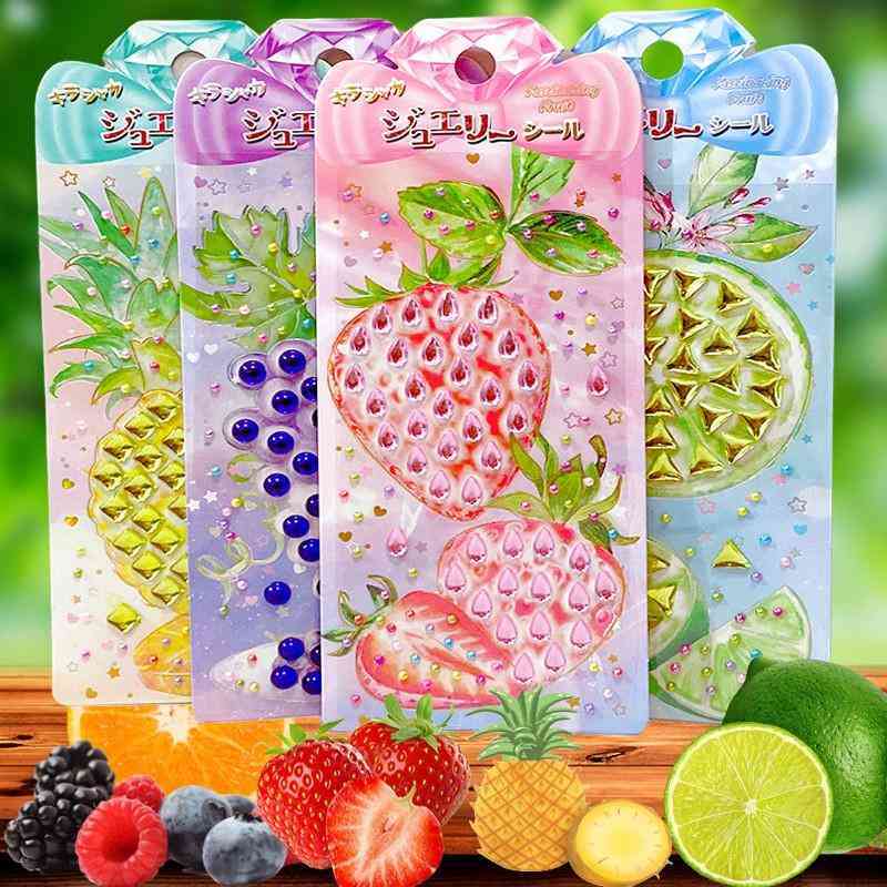 Jual Stiker Crystal Fruit Stickers 3d Stiker Buah-buah Kawai Lovely 722 ...