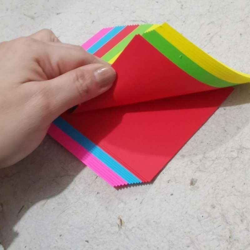 Promo Origami Kertas Lipat Forte Warna Warni 2 Sisi Ukuran 12 X 12 Cm ...
