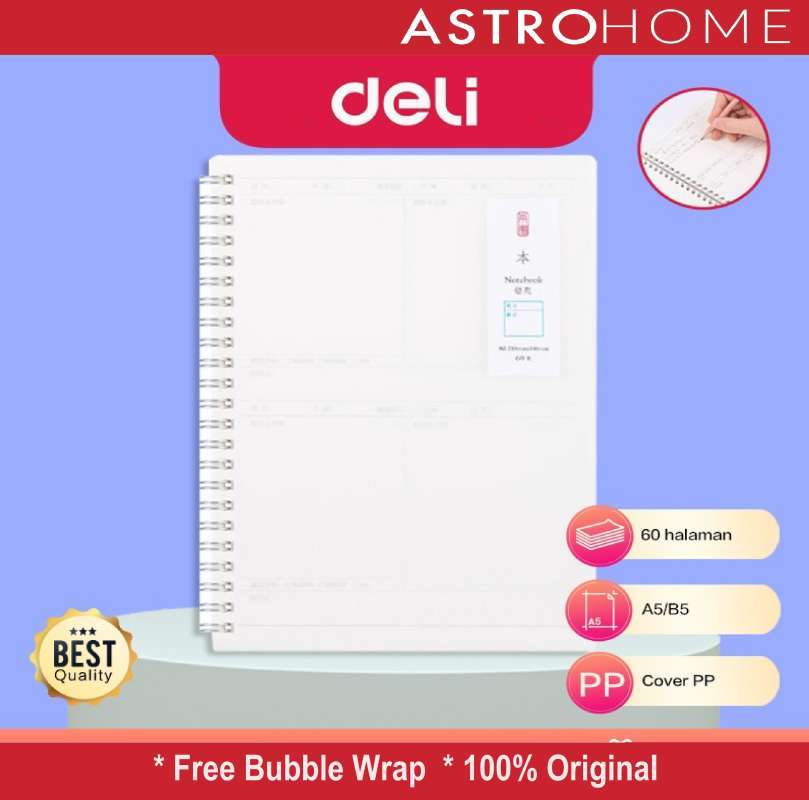 Jual Deli Lpa560 Spiral Notebook Buku Catatan Tulis Sekolah Spiral ...