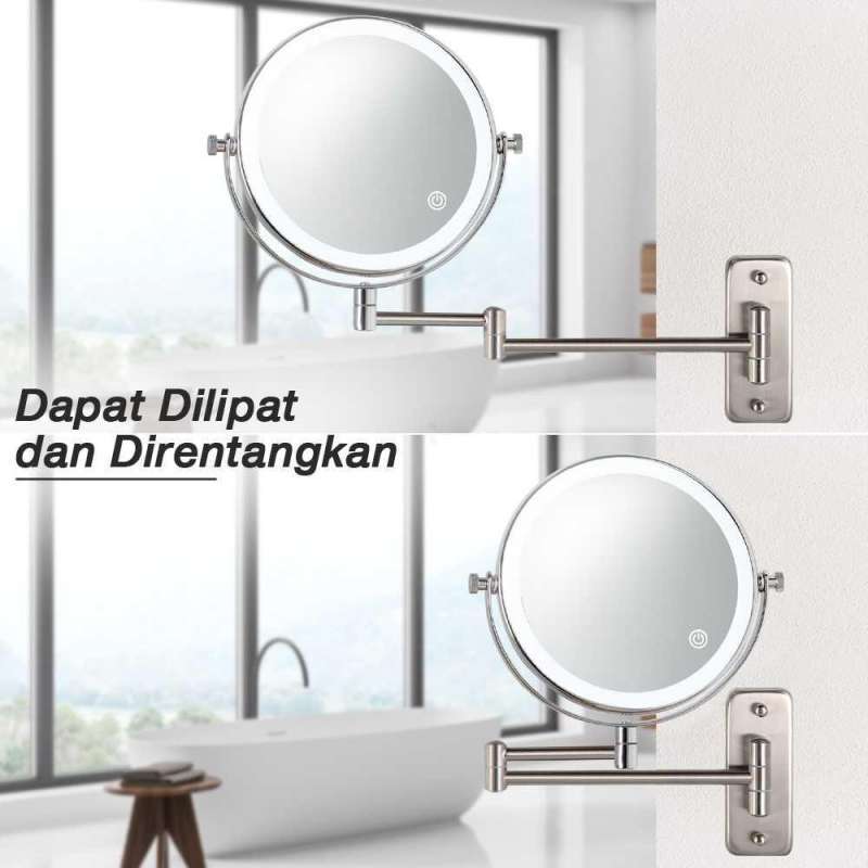 Promo Orz Cermin Make Up Lampu Led Double Side 7x Magnification ...