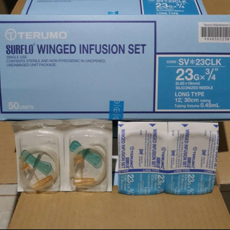 Promo Wing Needle/winged Infusion Set Terumo 23g X 3/4 Per Box Isi 50 ...