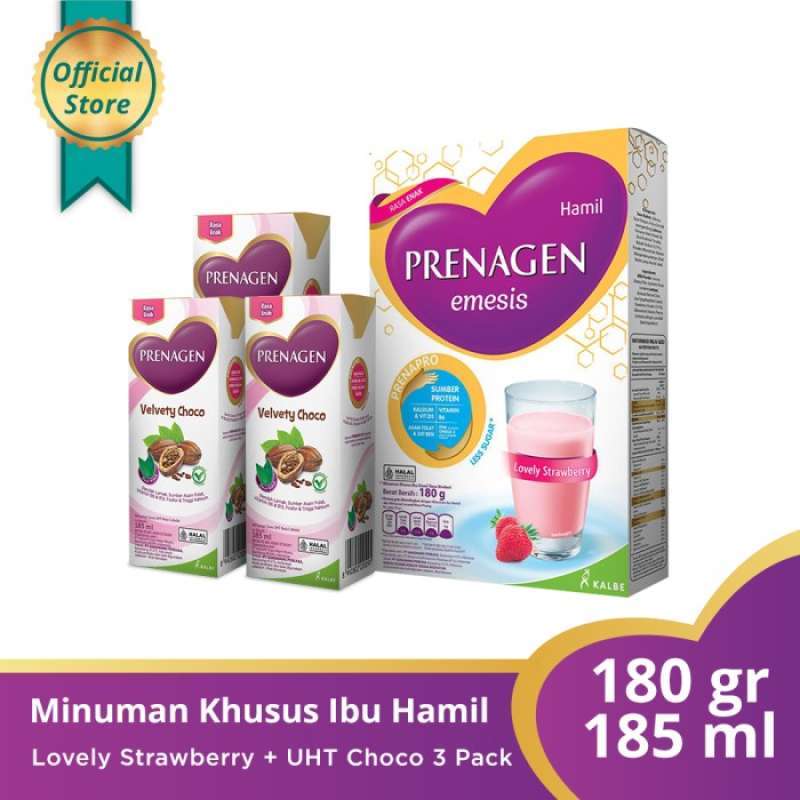 Jual Prenagen Emesis Lovely Strawberry 180 Gr + Uht Choco 3 Pack Di Seller Zenin - Cengkareng ...