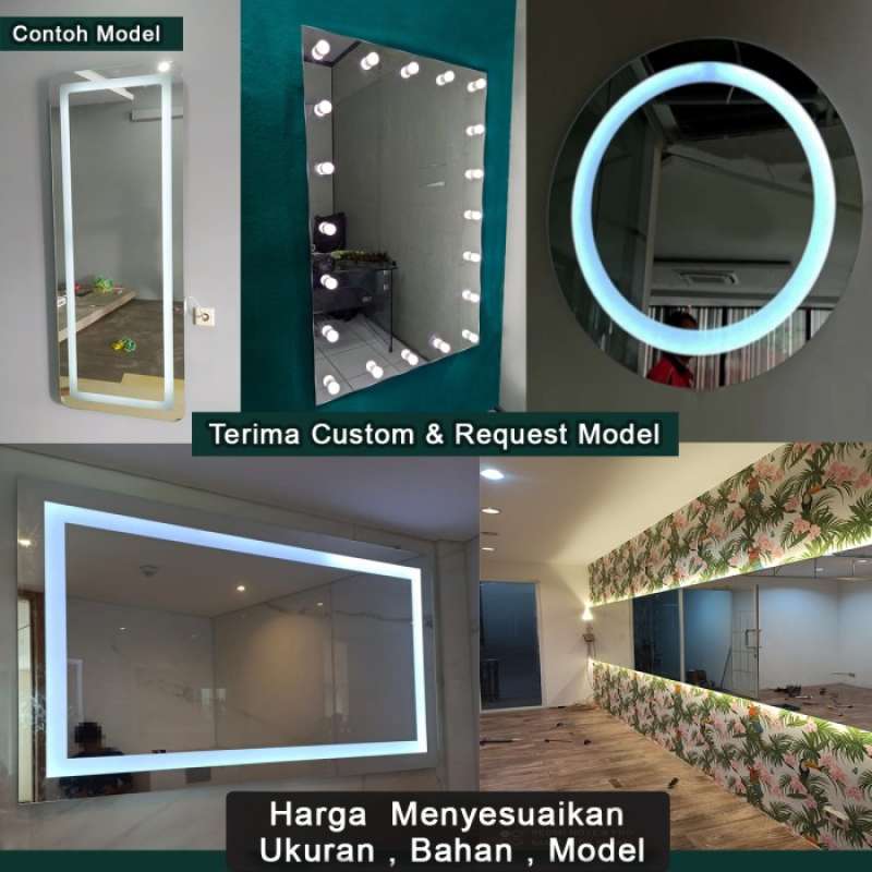 Jual Cermin Led Custom / Vanity Mirror Custom / Cermin Rias Custom Di ...