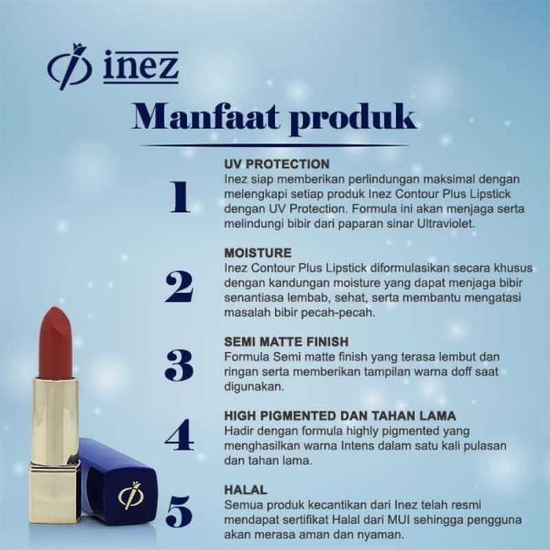 Jual Inez Color Contour Plus Lipstick - Spicy Ginger (new Case) Di ...