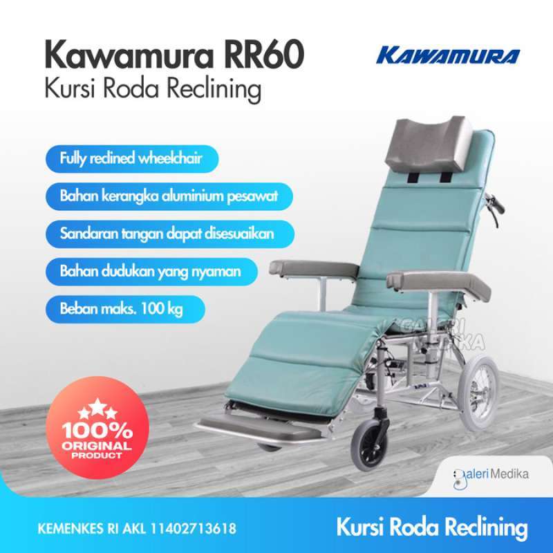 Promo Kursi Roda Kawamura Type Rr60 - Reclining / Berbaring Diskon 33% ...