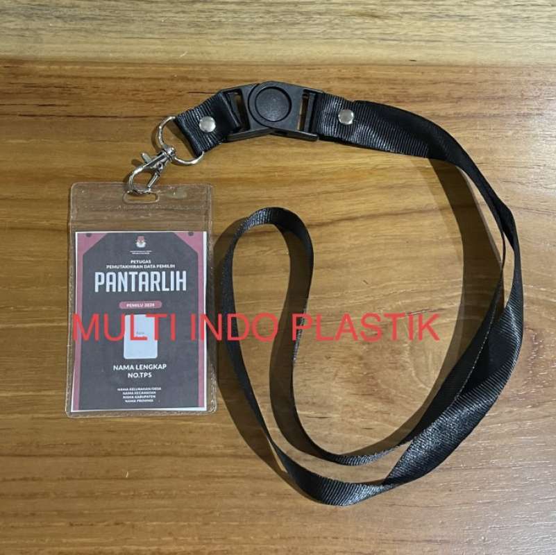 Jual Id Card Kpu/nametag Kpu/tali Lanyard 2 Cm/plastik Nametag Kpu/id ...