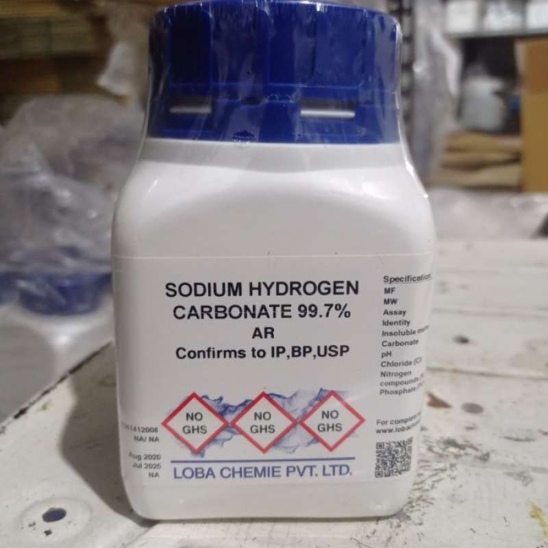 Promo Sodium Bicarbonate / Sodium Hydrogen Carbonate For Analysis 500g ...