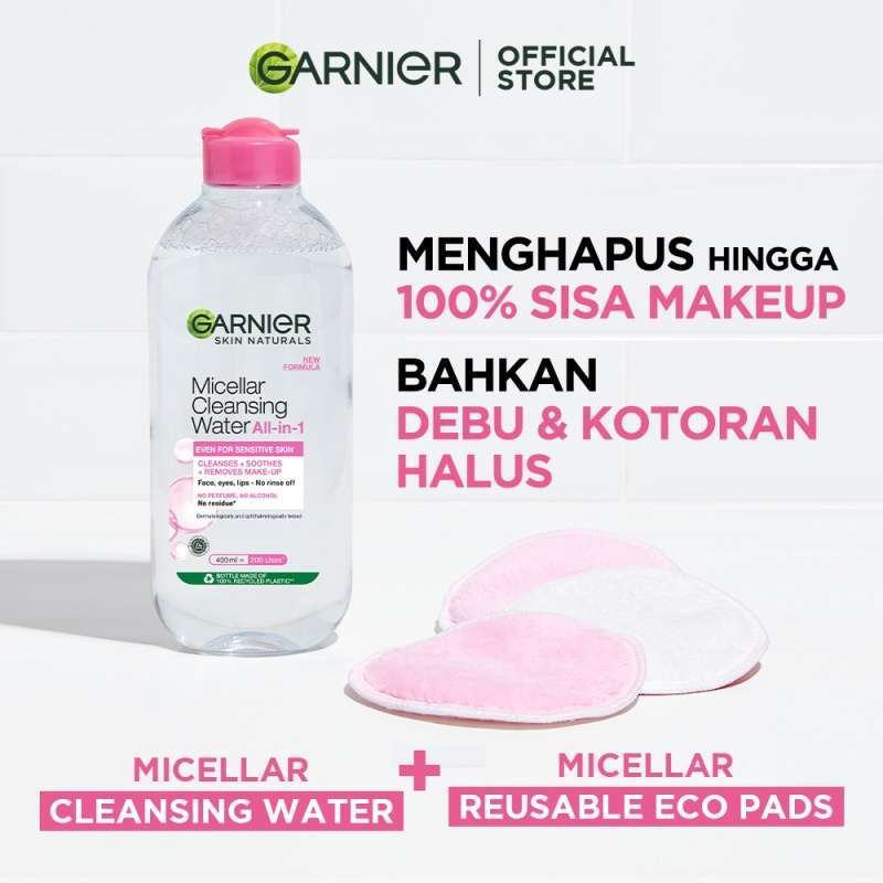 Jual Garnier Micellar Cleansing Water Pink Skin Care - Pembersih Makeup ...