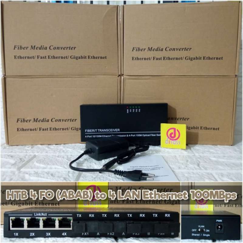 Jual Htb 2 3 4 6 Port Fiber Optik Fo Sc Port Sc 2 3 4 6 Lan Rj45 ...