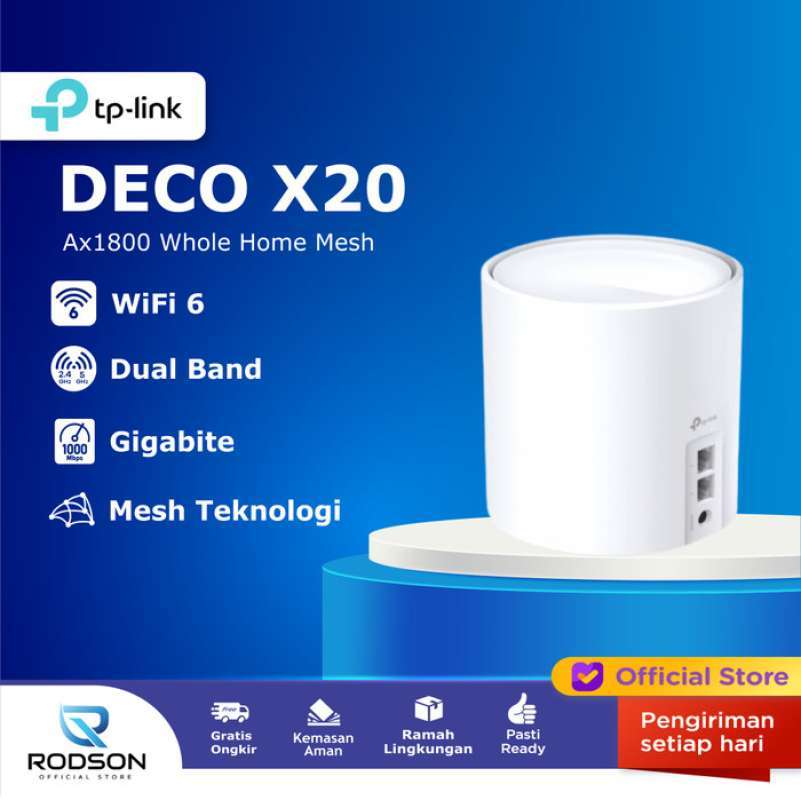 Jual Tplink Tp-link Deco X20 Ax1800 Whole Home Mesh Wi-fi 6 System ...