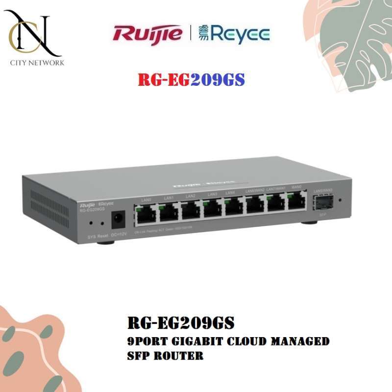 Jual Rg-eg209gs Reyee 9-port Gigabit Cloud Managed Sfp Router Di Seller ...