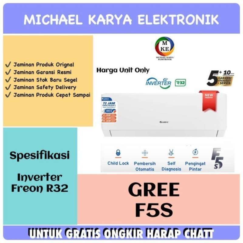 Promo Ac Gree Gwc 09 F5s Inverter 1 Pk Gree F5s 1pk Inverter Ac Gree ...