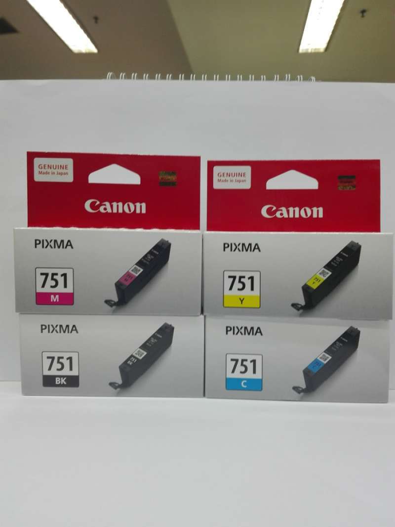 Promo 100% Produk Ori Tinta Printer Canon 751 Color Dan Black 1 Set ...