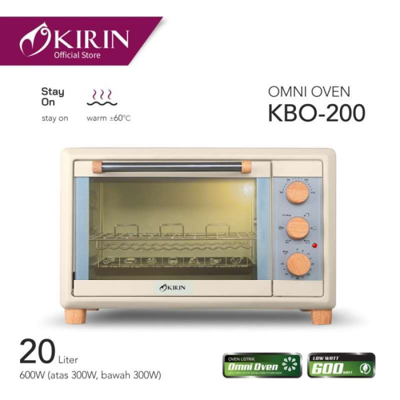 Promo Kirin Omni Oven Electrik 20 Liter Kbo 200 Oven Toaster 20 L Kbo-200 Diskon 23% Di Seller ...