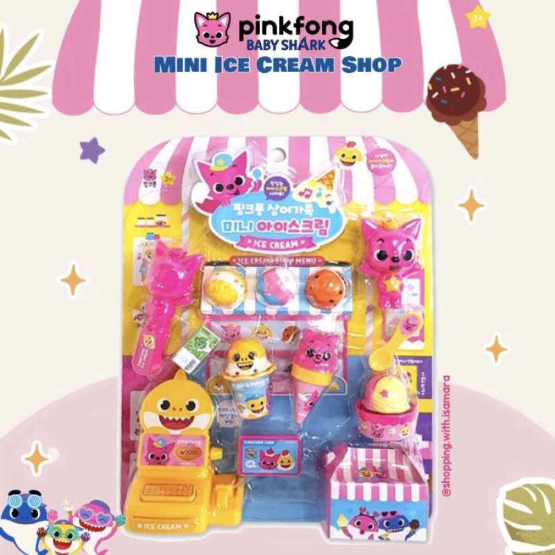 Jual Pinkfong Baby Shark Mini Ice Cream Shop / Mainan Toko Es Krim Di ...