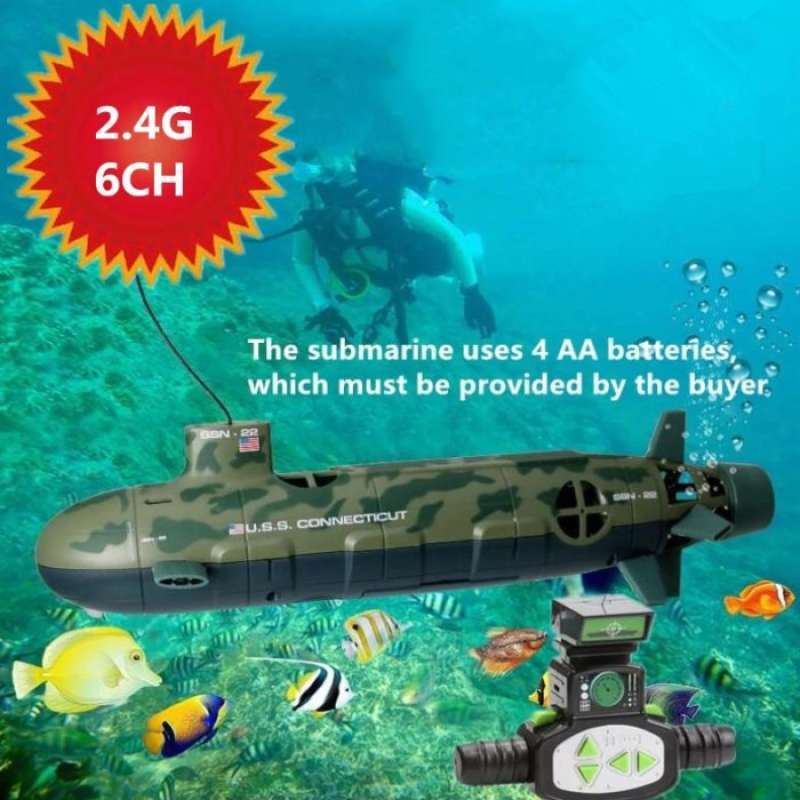 Jual Omnibearing Remote Control Seawolf Upgrade Version Rc Big Submarine 6 Di Seller Velvet ...