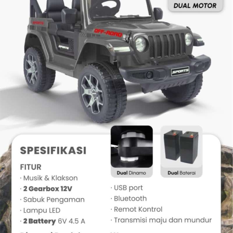 Jual Mobil Aki Anak Pmb 8288 Eva Dual Dinamo Ban Full Karet Di Seller ...