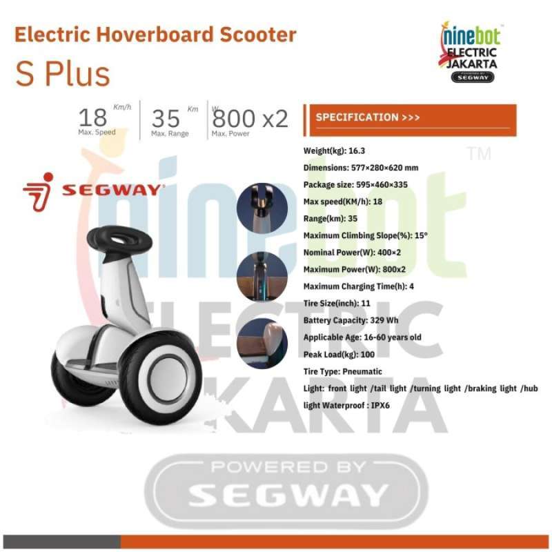 Jual Segway Ninebot S Plus Electric Hoverboard Scooter Di Seller Sweet ...