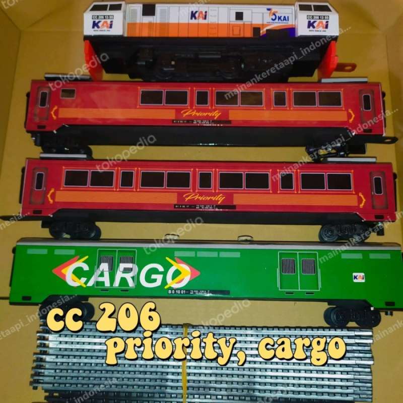 Jual Mainan Kereta Api Indonesia,miniatur Kereta Api,priority,cargo Di ...