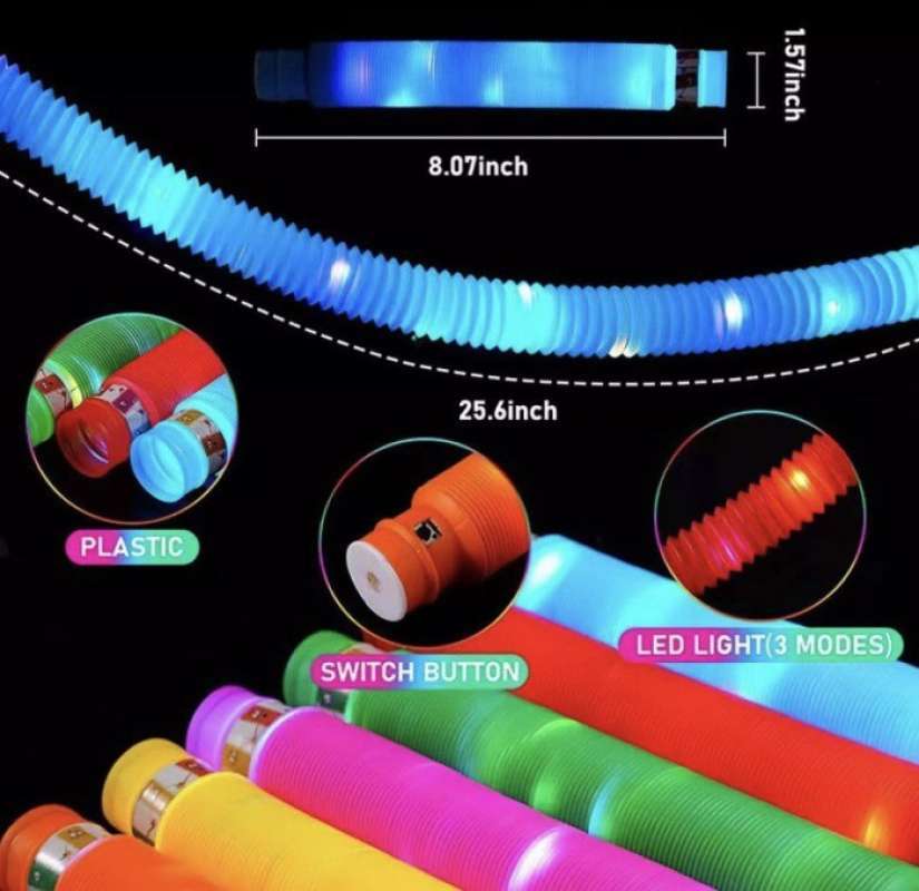 Jual Pop Tube Led Tubes Lights Lampu New Tabung Fidget Toys Sensory ...