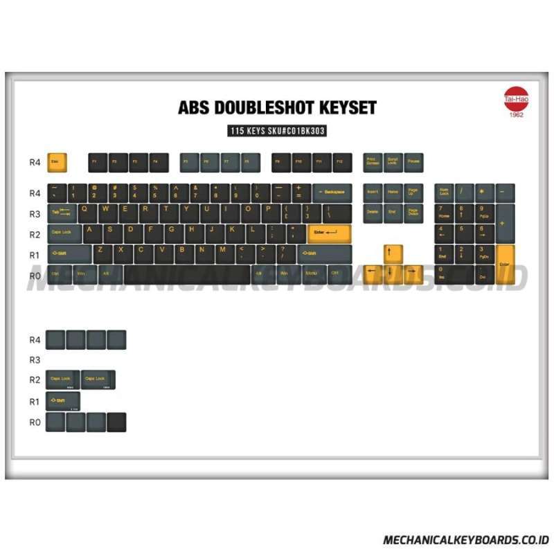 Jual Tai-hao Dark Knight Abs Double Shot Keycap Set Di Seller ...
