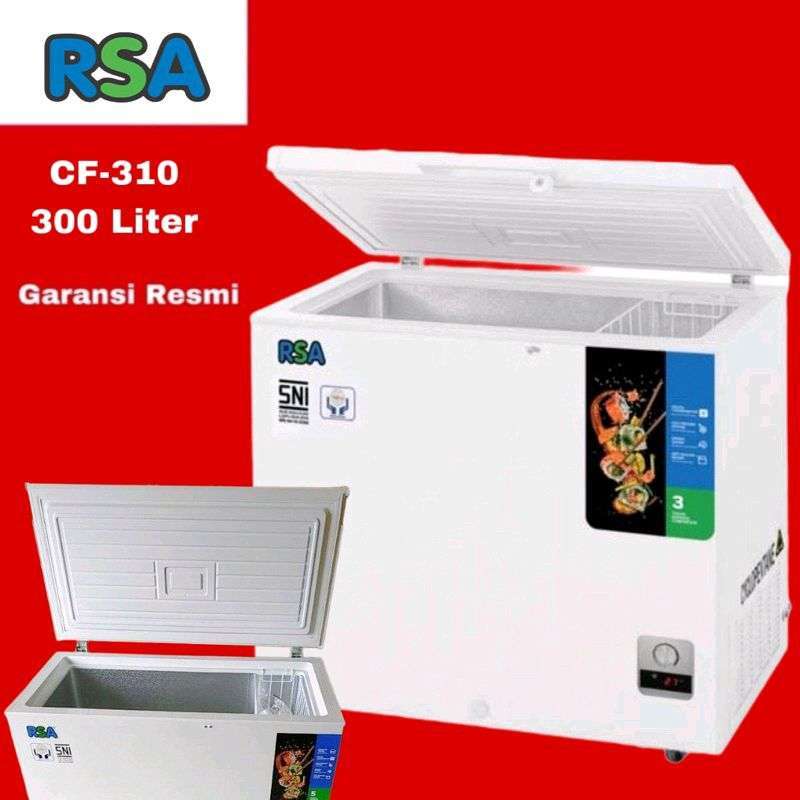 Jual Rsa Chest Freezer Box Lemari Pembeku 310 Liter White Cf-310q ...