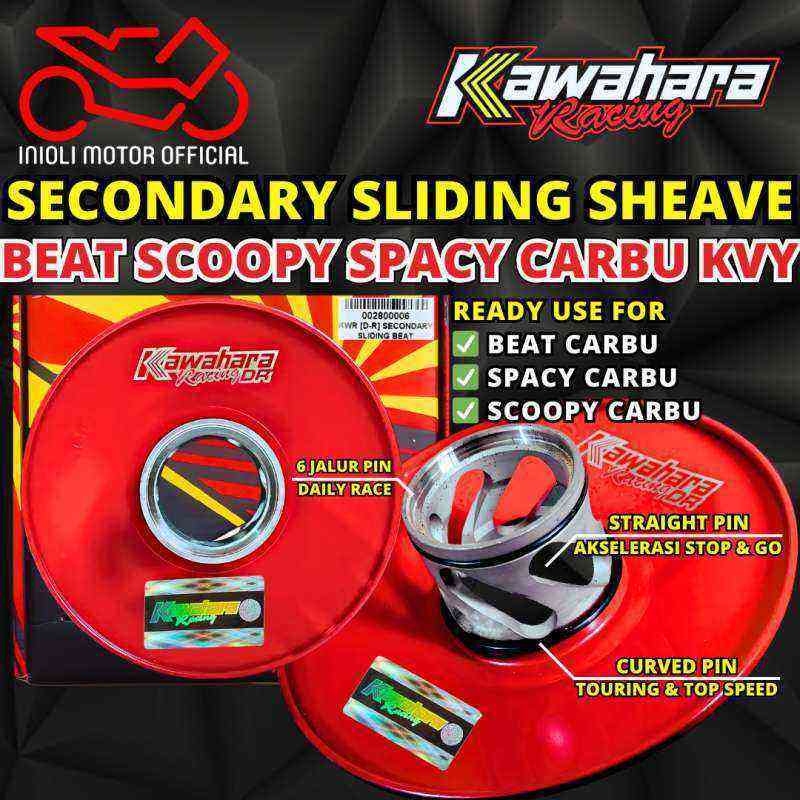 Jual Secondary Sliding Sheave Kawahara Dr Beat Scoopy Spacy Karbu Carbu ...