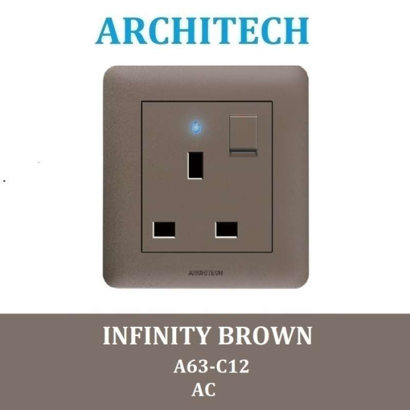 Promo Saklar Stop Kontak Infinity Brown A63 New 2.2 / Saklar - Stop ...