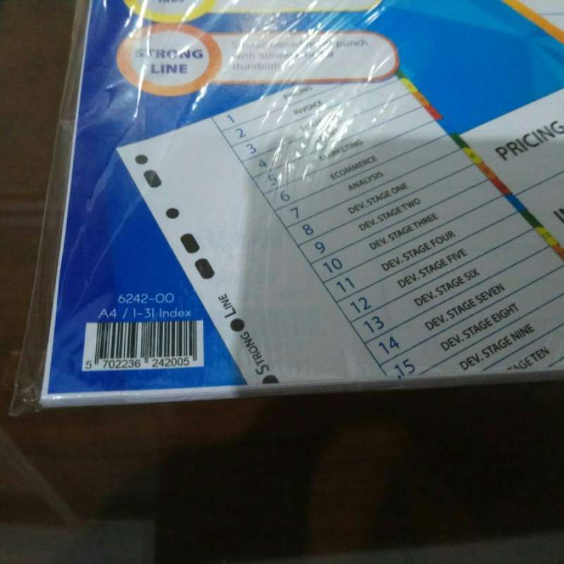 Jual Divider Bantex 6242-00 Ukuran A4 Angka 1-31 Index Di Seller Velvet ...