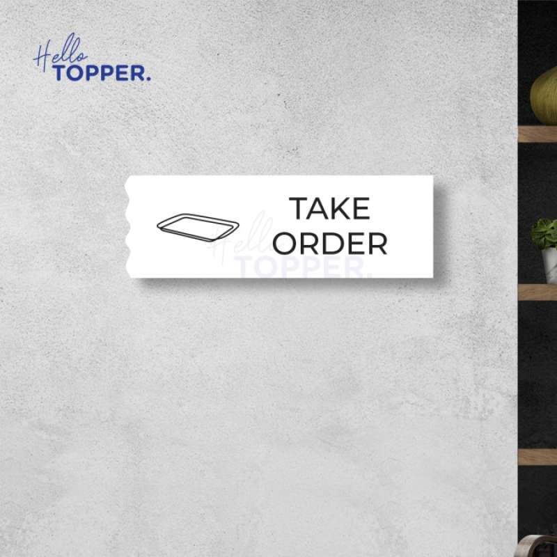 Jual Sign Akrilik Signage Tulisan Acrylic Papan Curly Style - Take ...