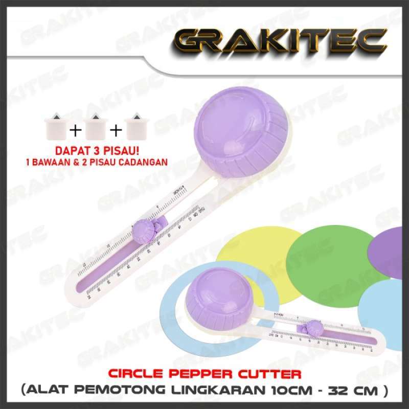 Jual Circle Cutter Premium Pin Pisau Alat Potong Kertas Sticker Bulat ...