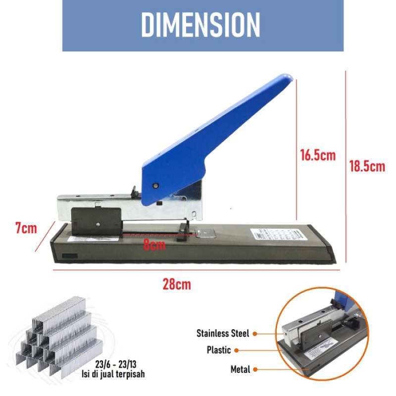 Jual Stapler Jilid Heavy Duty / Staples Besar 23s13 Combo Di Seller ...