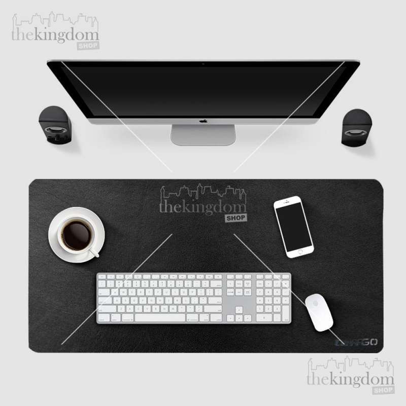 Promo Two Sided Mouse Pad Faux Leather Xl Midnight Black Burgundy ...