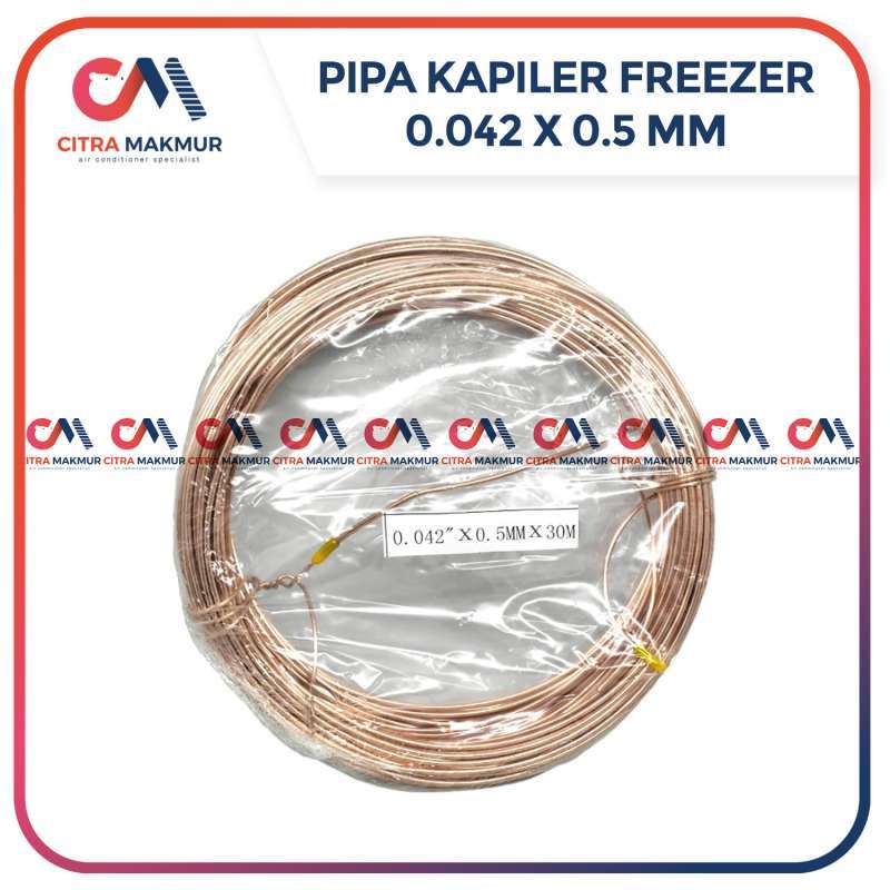 Jual Pipa Kapiler Freezer 042 Meteran Capiller Tembaga Kulkas Es Jumbo ...