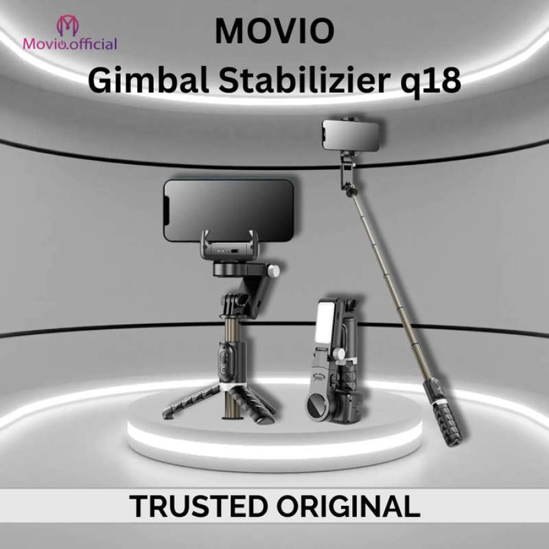 Promo Q18 Gimbal Hp Stabilizer Tongsis Hp Bluetooth Tripod - By Movio ...