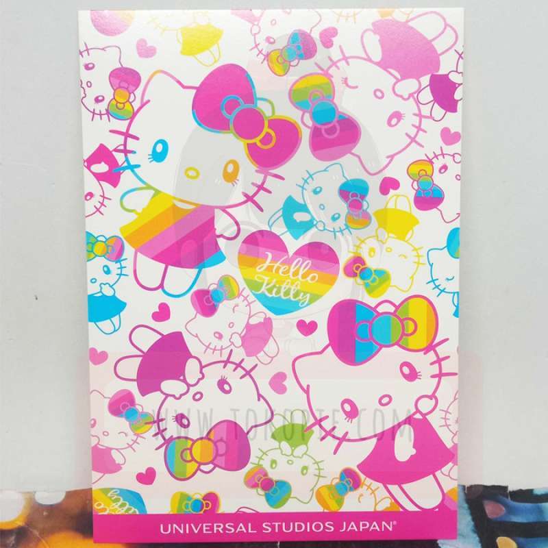 Jual Sanrio Hello Kitty Rainbow Postcard Di Seller Tombstone ...