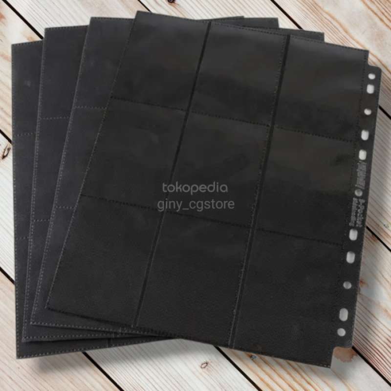 Jual 50 Lembar Halaman Card Page Binder Album Kartu Tcg 9 Pocket ...