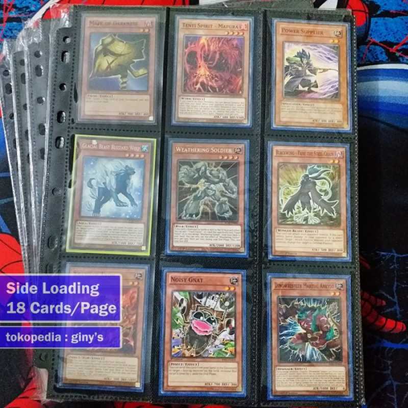 Jual 50 Lembar Halaman Card Page Binder Album Kartu Tcg 9 Pocket ...