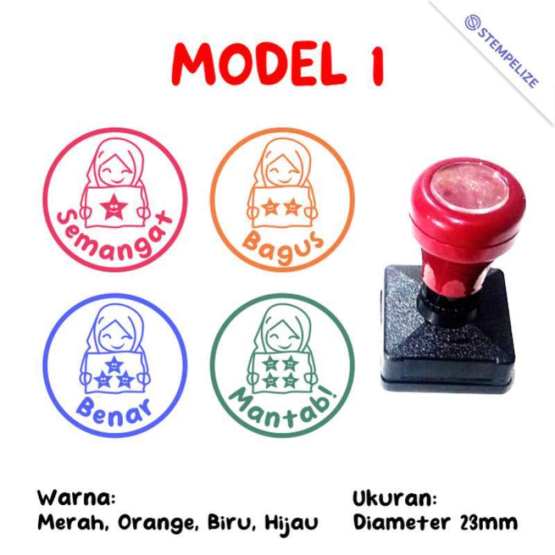 Jual Stempel Penilaian Anak Tk / Paud / Bintang / Nilai / Karakter ...