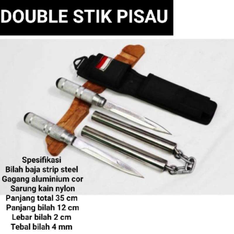 Jual Double Stick Besi Nunchaku Dobel Isi Pisau Doubel Stick Besi Murah ...