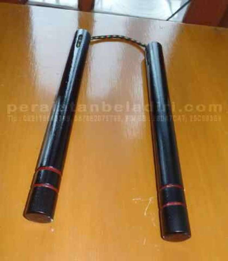 Jual Nunchaku / Double Stick/ Doublestick/ Dobelstick Kayu Rounded Tali ...