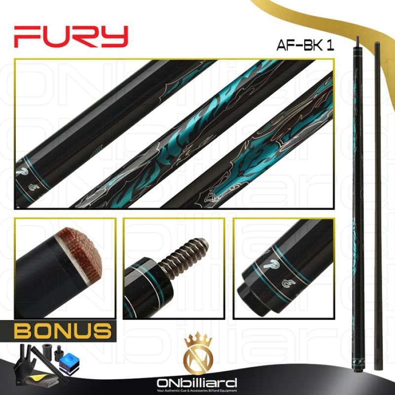 Jual Fury Tempest Break Af-bk Series Cue Stick Stik Billiard Carbon ...