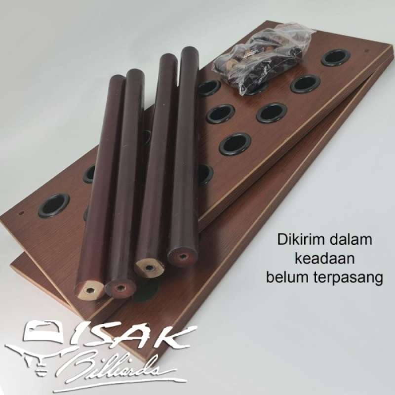 Jual Murrey Floor Cue Rack Rk-20 Rak Stick Kayu Sudut Corner Billiard ...