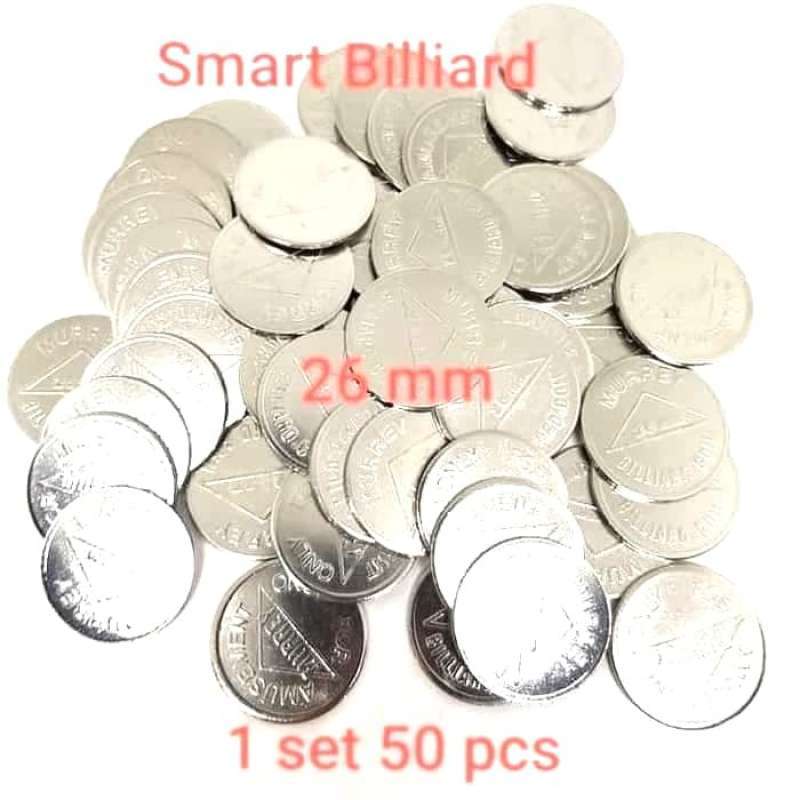 Jual Coin Murrey - 26 Mm - (1 Pak = 50 Buah) - Koin Logam Billiard ...