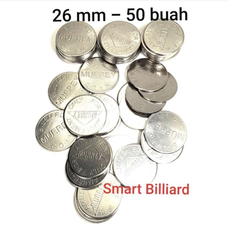 Jual Coin Murrey - 26 Mm - (1 Pak = 50 Buah) - Koin Logam Billiard ...