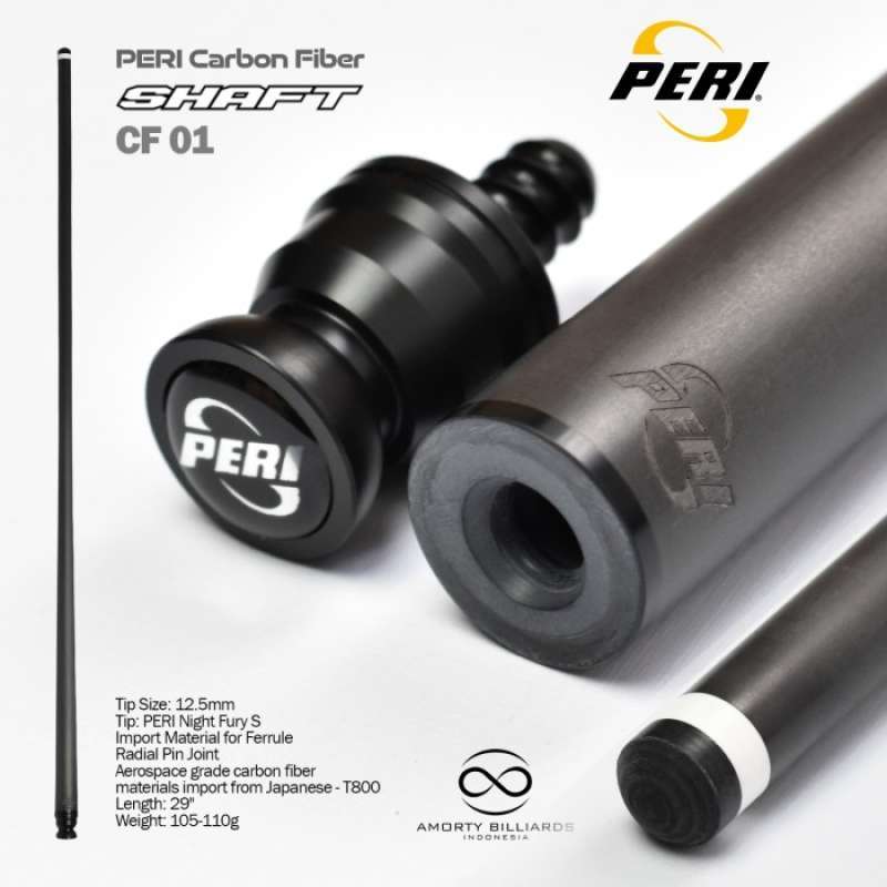 Jual Peri Shaft Carbon Fiber Joint Radial / Shaft Play Billiard Di ...