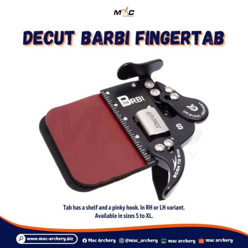 Jual Decut Barbi Barebow Fingertab Finger Tab Berkualitas Busur Panahan ...